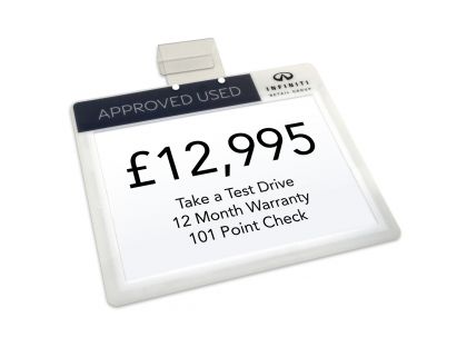 Vehicle pricing display units for car dealers, forecourt & showroom ...