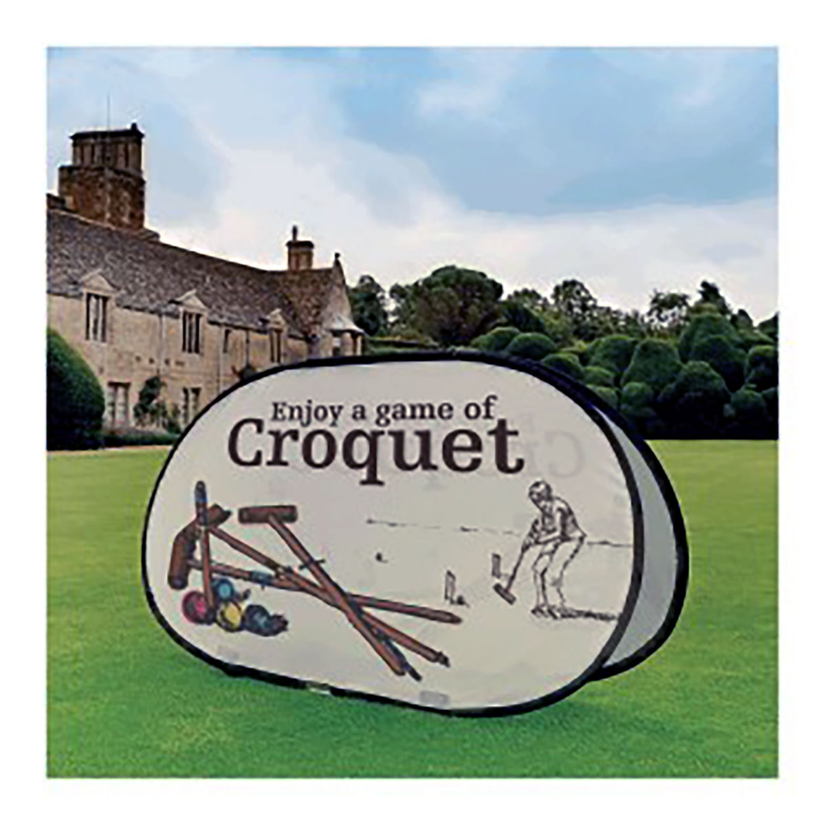 Outdoor Pop Up Event Banners, Printed Outdoor Golf Banners