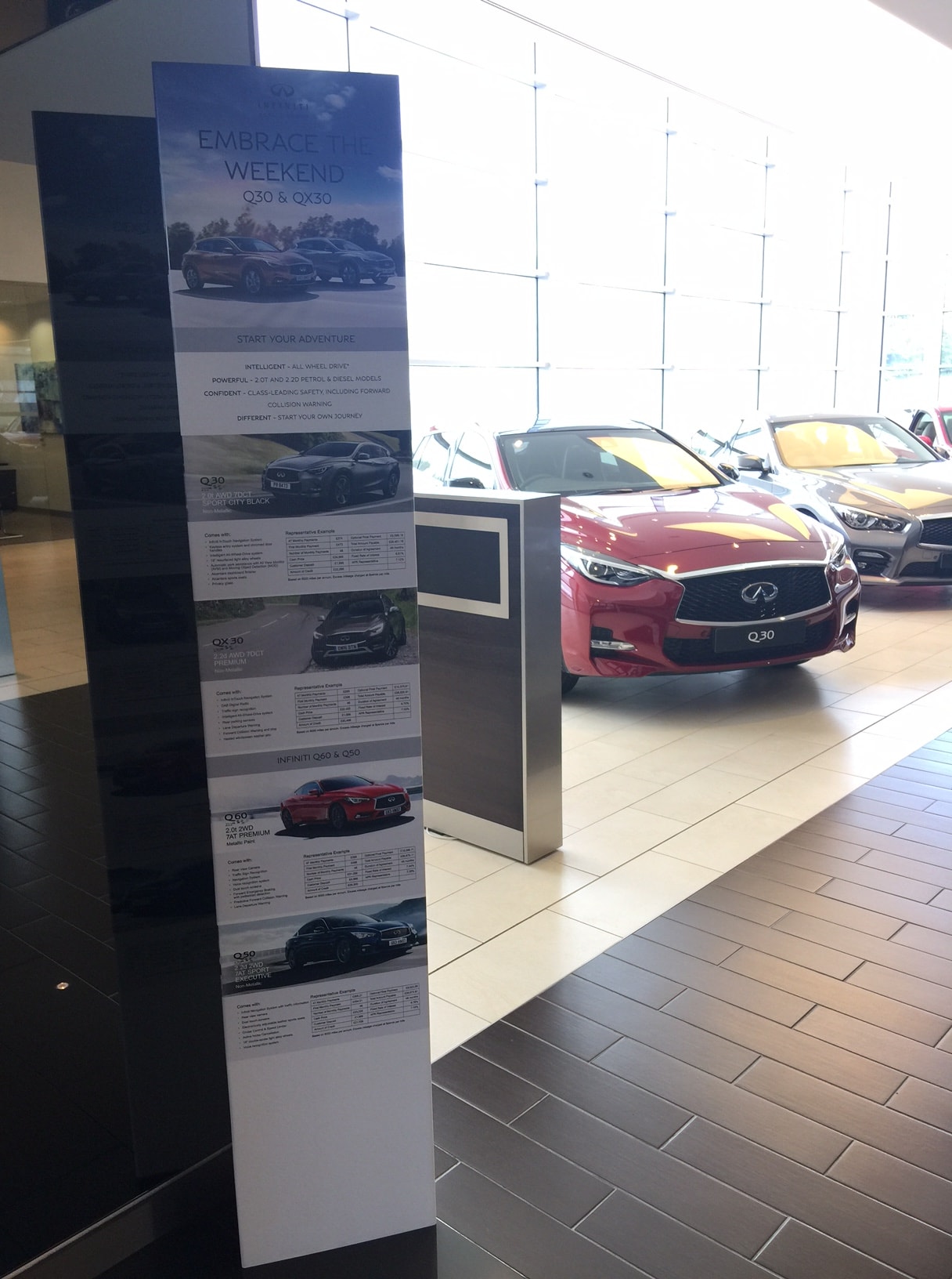 Car Showroom Standees - Portfolio Display Ltd